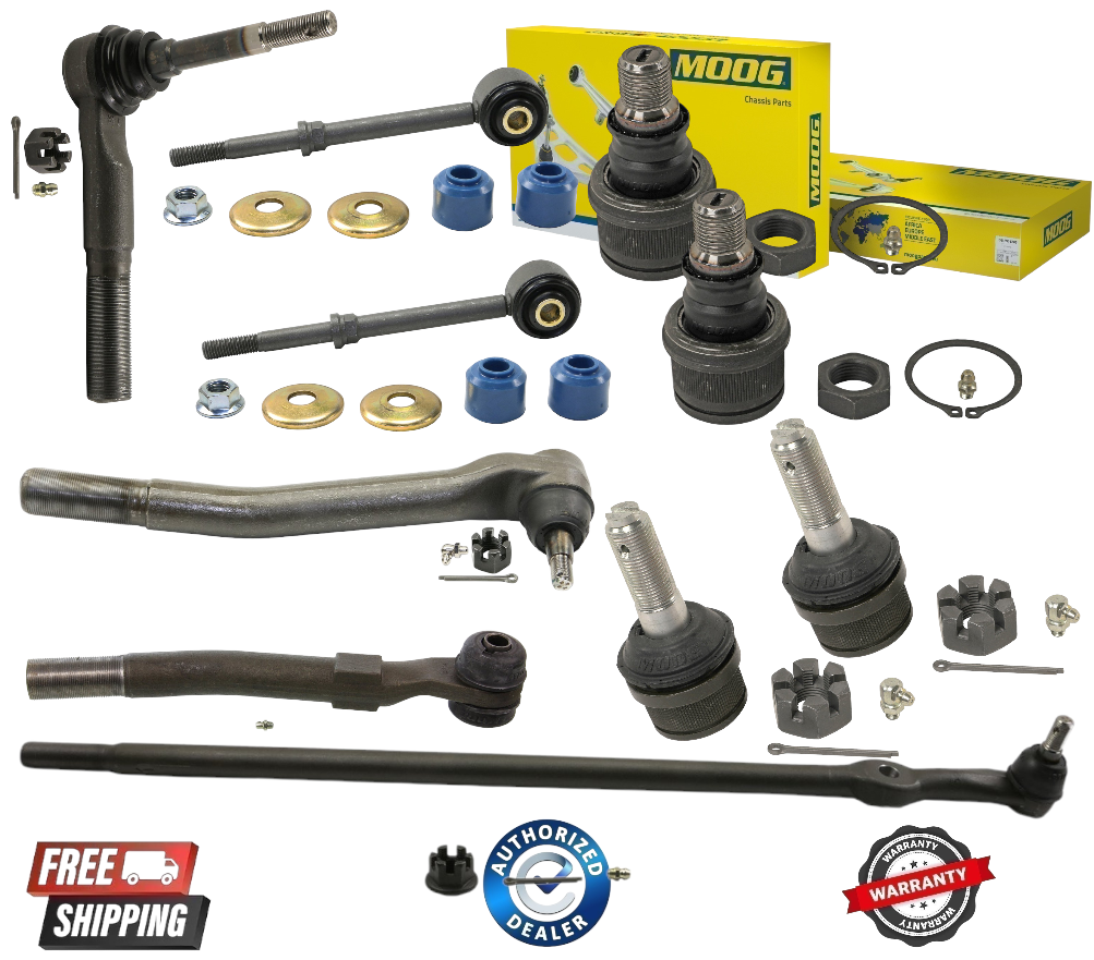 F250 F350 Super Duty GENUINE MOOG 4WD Steering Kit Tie Rod End Drag ...