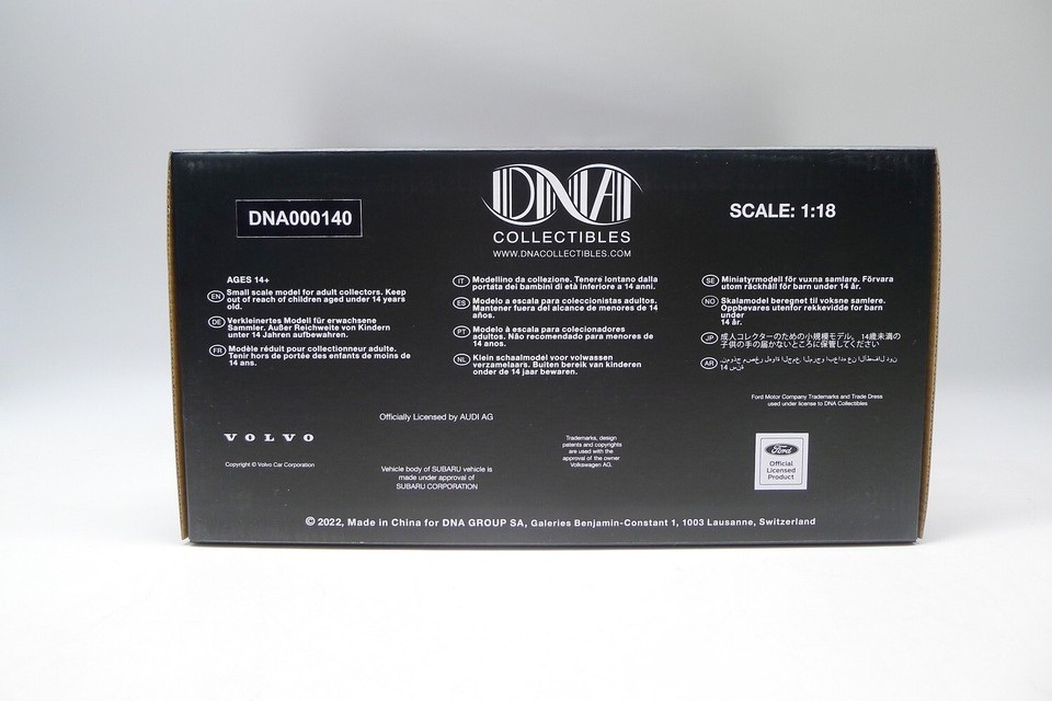 1 /18 Saab 9000 Aero Black Color Resin Model car By DNA Collectibles | eBay