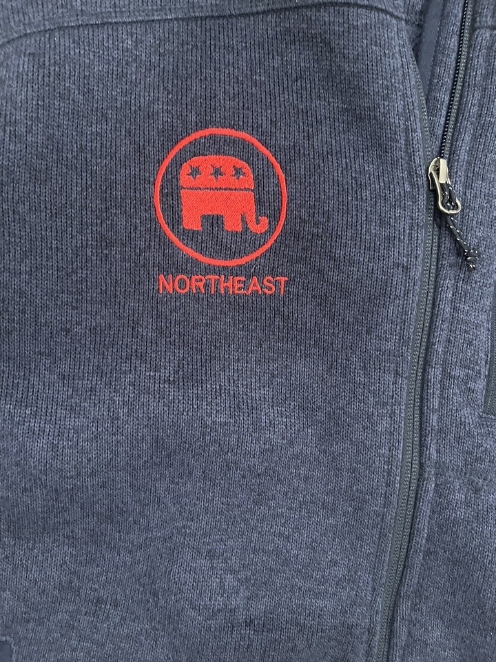 LL Bean Women’s Full Zip Jacket Republican Symbol Embroidered On Right ...