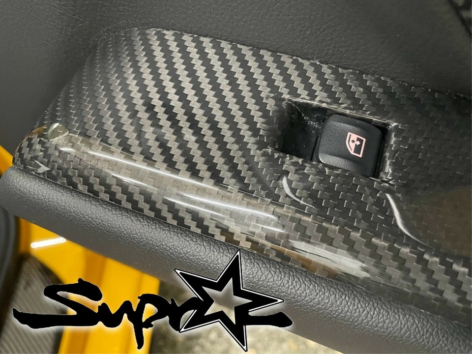 SUPRA STAR Dry Carbon Door Switch cover Set for 2020 - 2022 Toyota GR ...