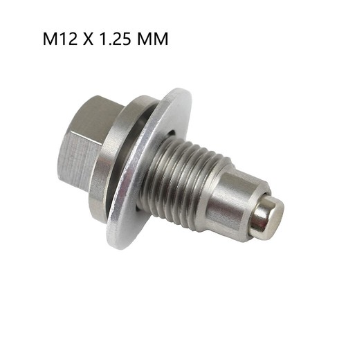 Stainless Steel Engine Magnetic Oil Drain Plug w/ Neodymium Magnet M12 ...