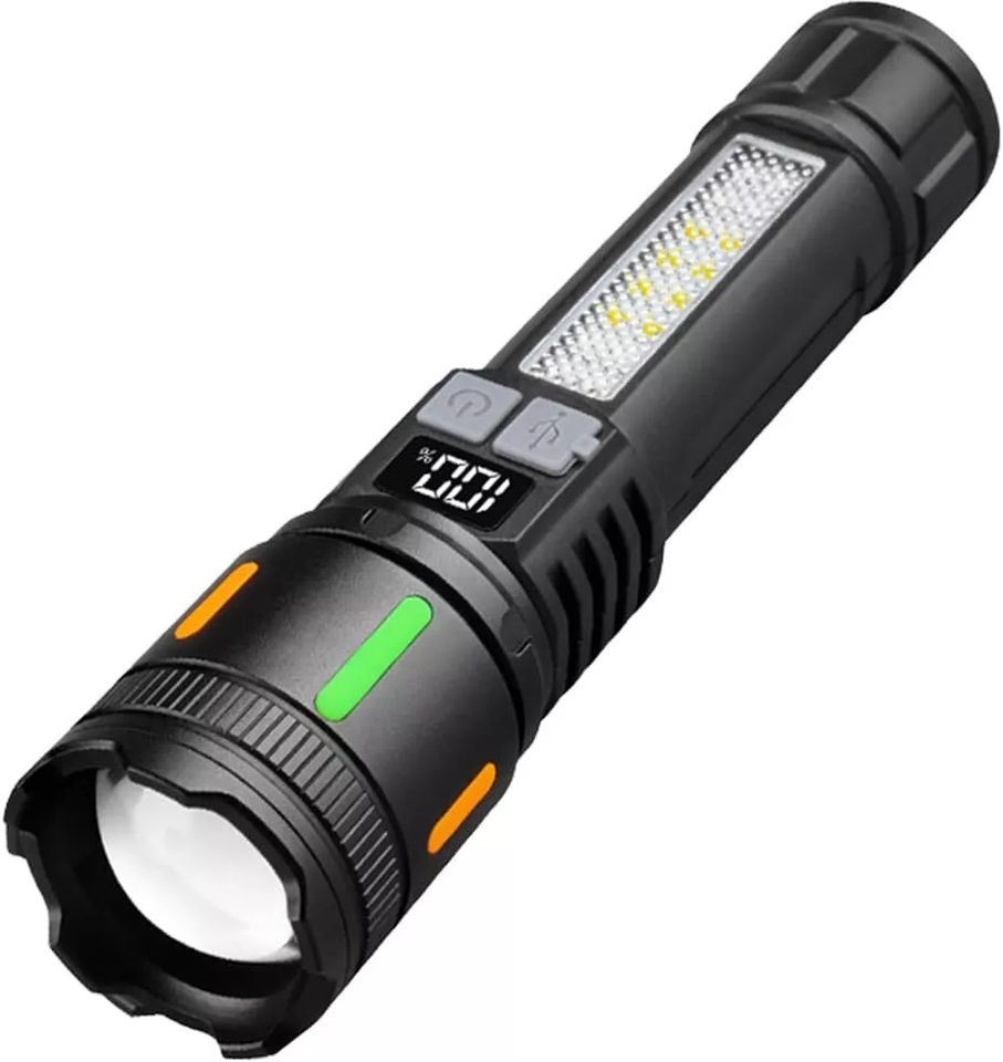 2 x 99000000 Lumens Super Bright LED Tactical Flashlight Rechargeable ...