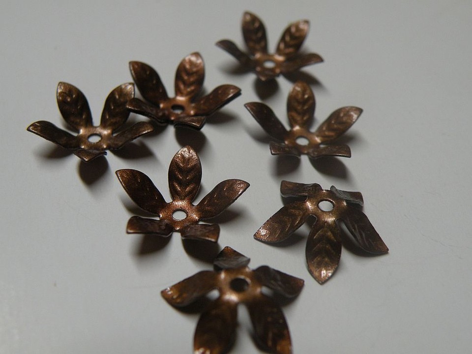 Antiqued Copper Filigree Bead Caps Vintage Bohemian Style 6mm - 42mm ...
