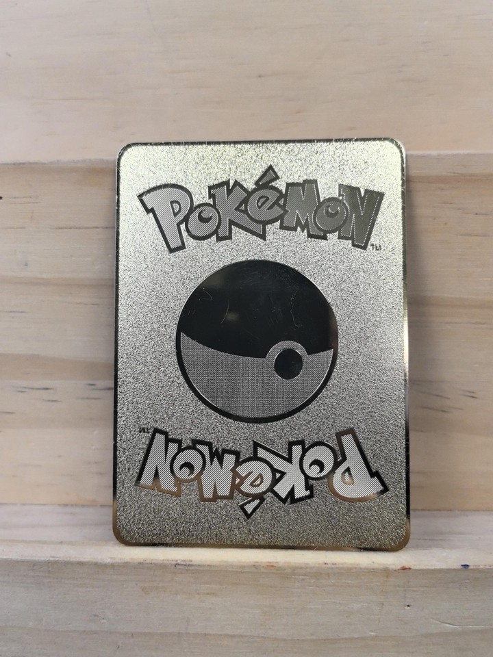 Pokemon 1st Edition Base Set Shadowless Charizard GOLD .Metal DISPLAY ...
