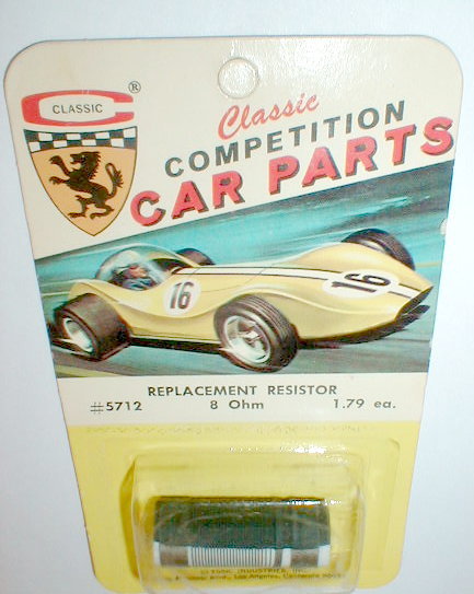 15 Ohm Resistor for Slot Car Controller by Classic # 5711 Vintage 1960s ...