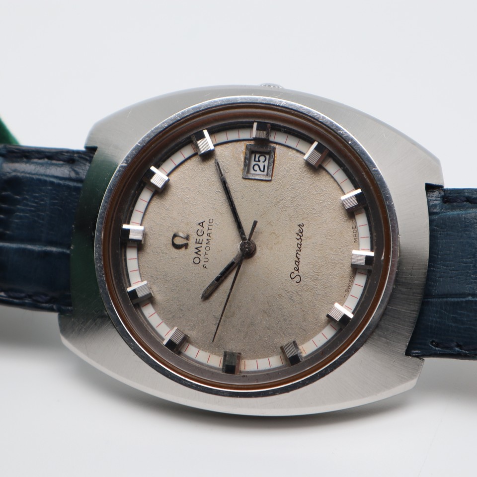 Omega Seamaster Stainless Steel Silver Dial Automatic Mens Watch 166. ...