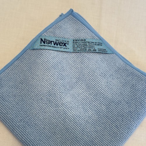 Norwex Envirocloth Blue Antibacterial Microfiber Cleaning Cloth BACLOCK ...