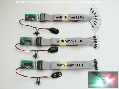 RC Aeroplane Plane Aircraft Helicopter LED Light System Navigation ...