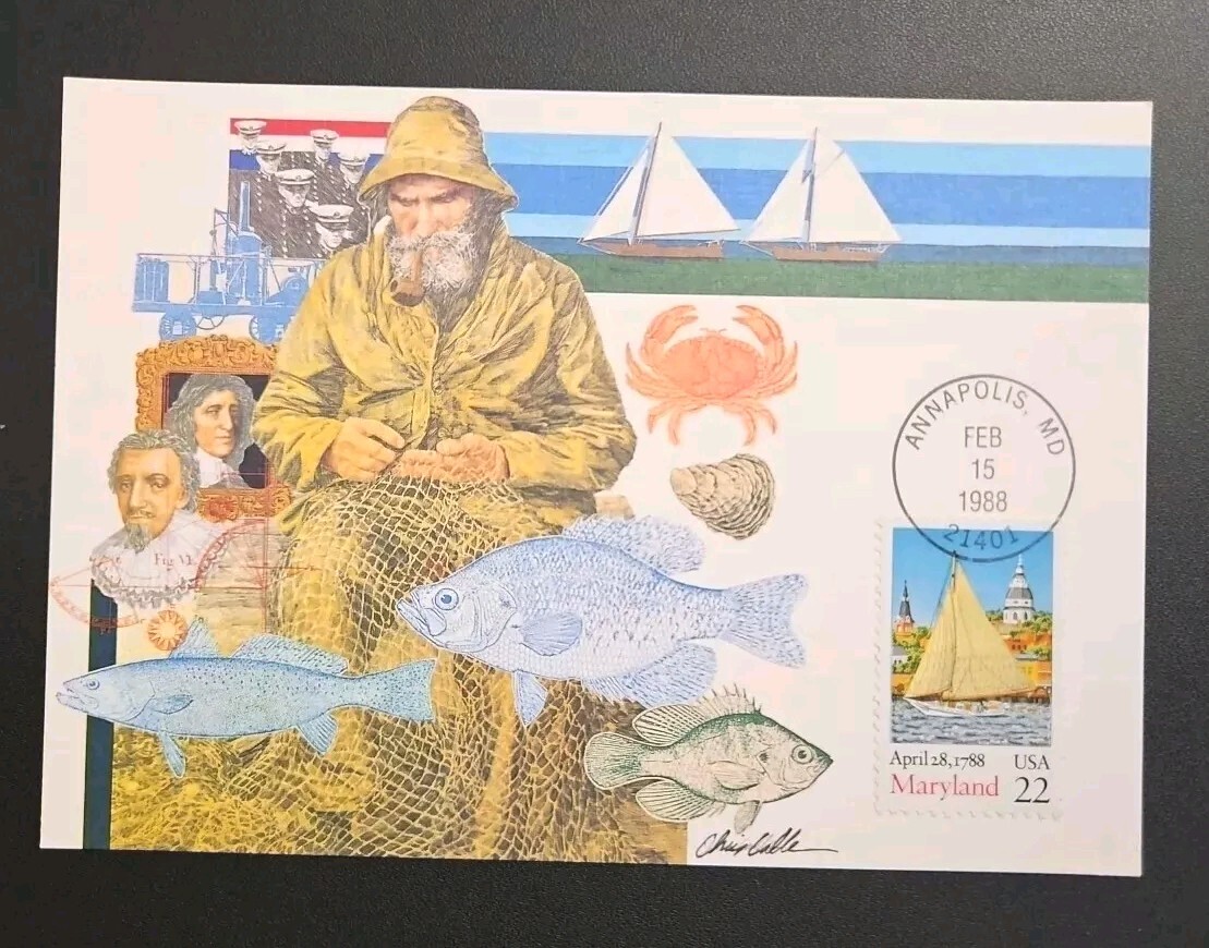 Maryland First Day Cover Issue Maximum Maxi Card Postcard Postcrossing ...