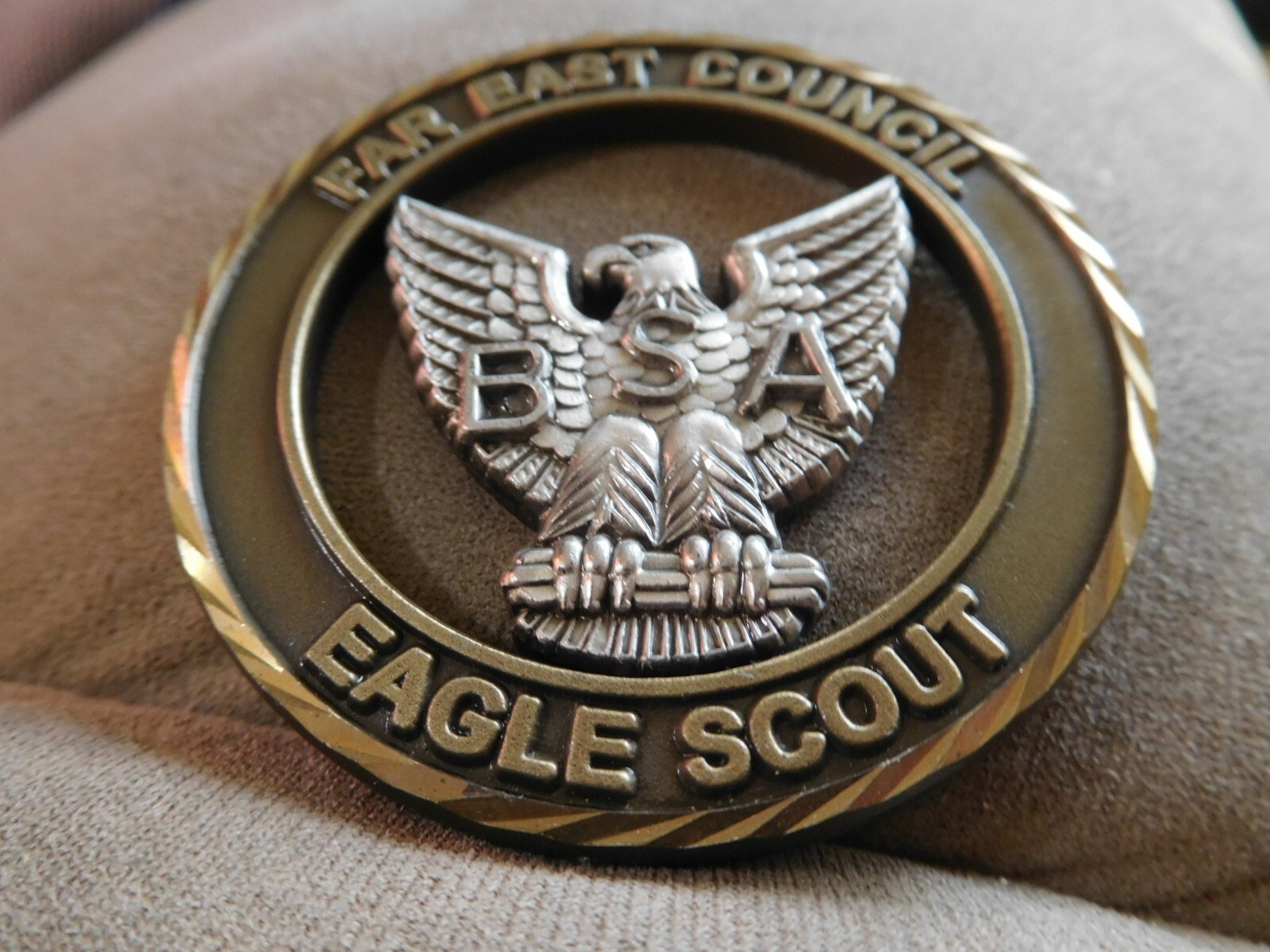 EG SCOUT BSA FAR EAST COUNCIL EAGLE SCOUT MEDALLION MEDAL TOKEN AWARD ...