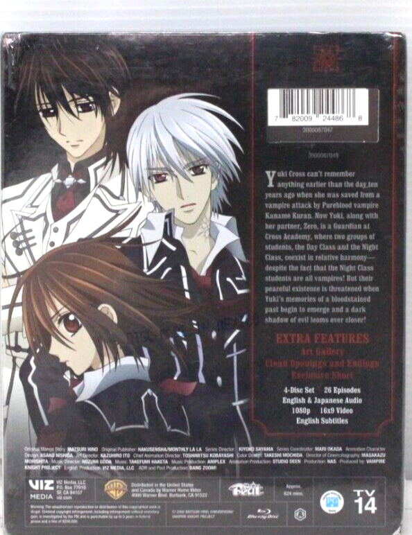 Vampire Knight: The Complete Collection (Blu-Ray & Slipcase) - NEW ...
