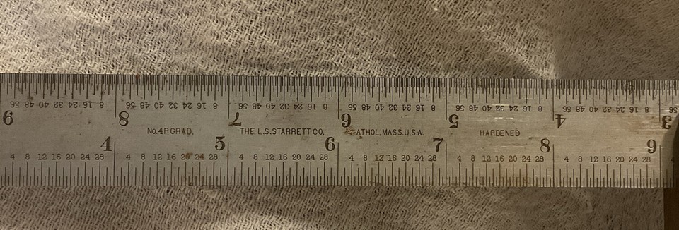 Vintage L. S. STARRETT CO. No. 4R Grad Combination Square Ruler 12 ...