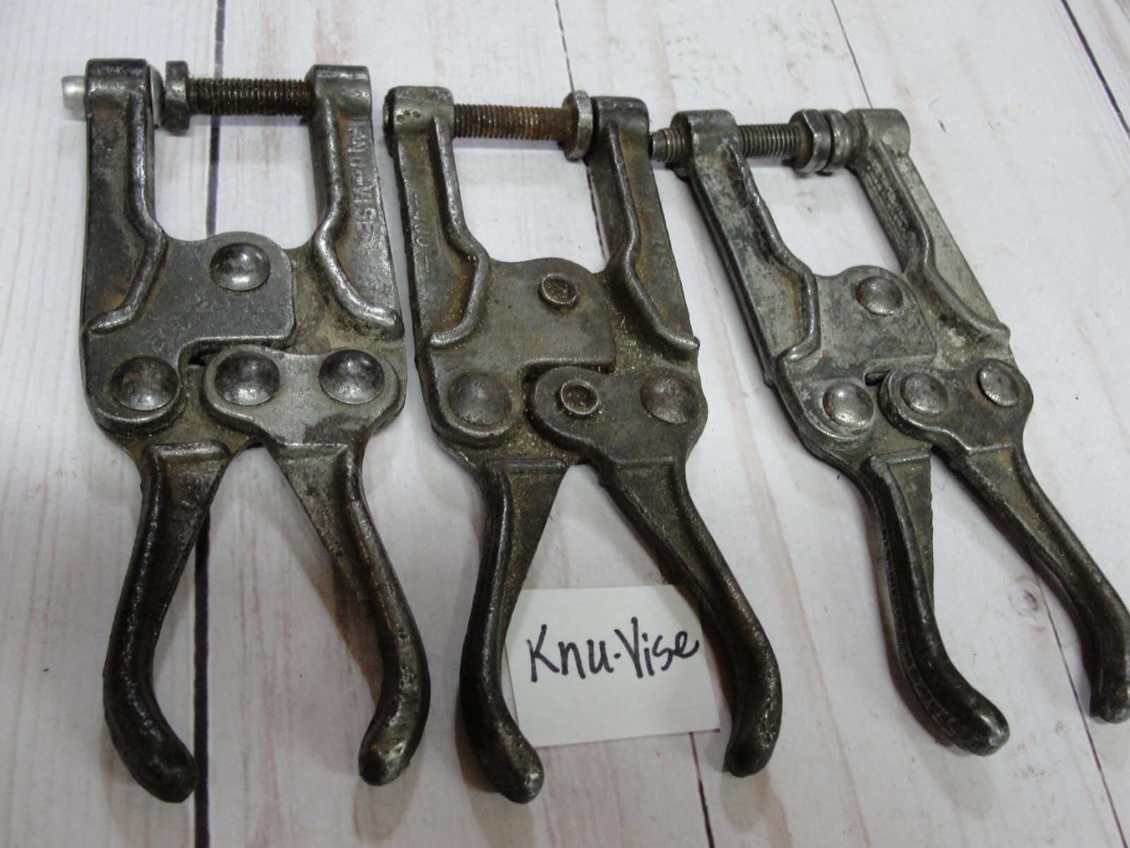 Vintage KNU-Vise P-400, 402 Welding Aviation Clamps Tools 3 Locking Pop ...