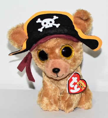 Ty Plush Halloween 2022 6" Beanie Boos Rowan Pirate Dog | eBay Australia