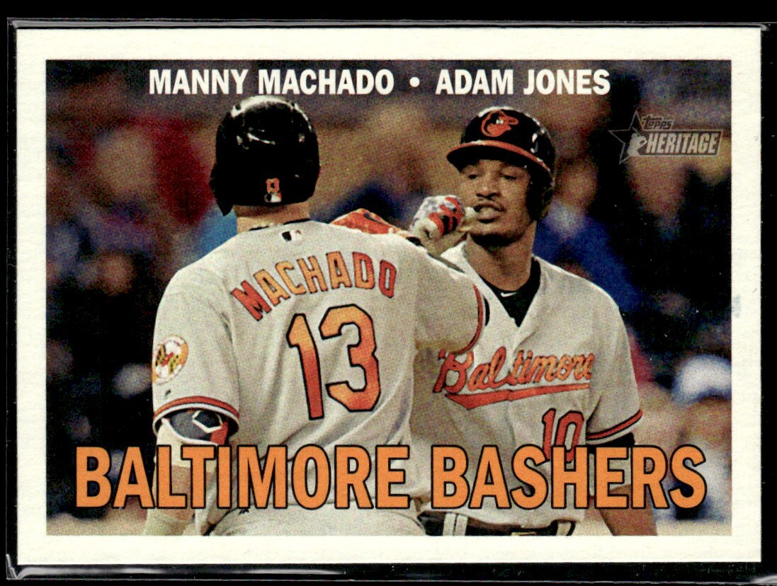 2016 Topps Heritage High Number - Combo Cards Manny Machado, Adam Jones ...