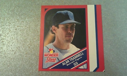 Alan Trammell Detroit Tigers 1990 Wonder Bread #13 PROOF ODDBALL WOW ...