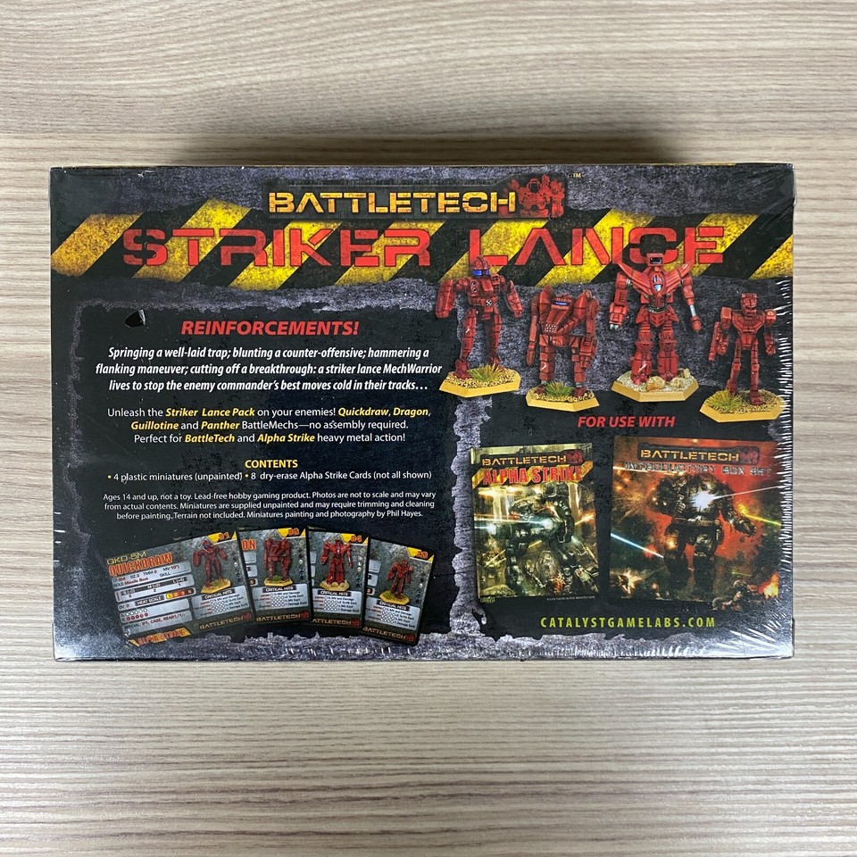 Striker Lance Alpha Strike Set Battletech Mechs Topps Catalyst Renforts ...