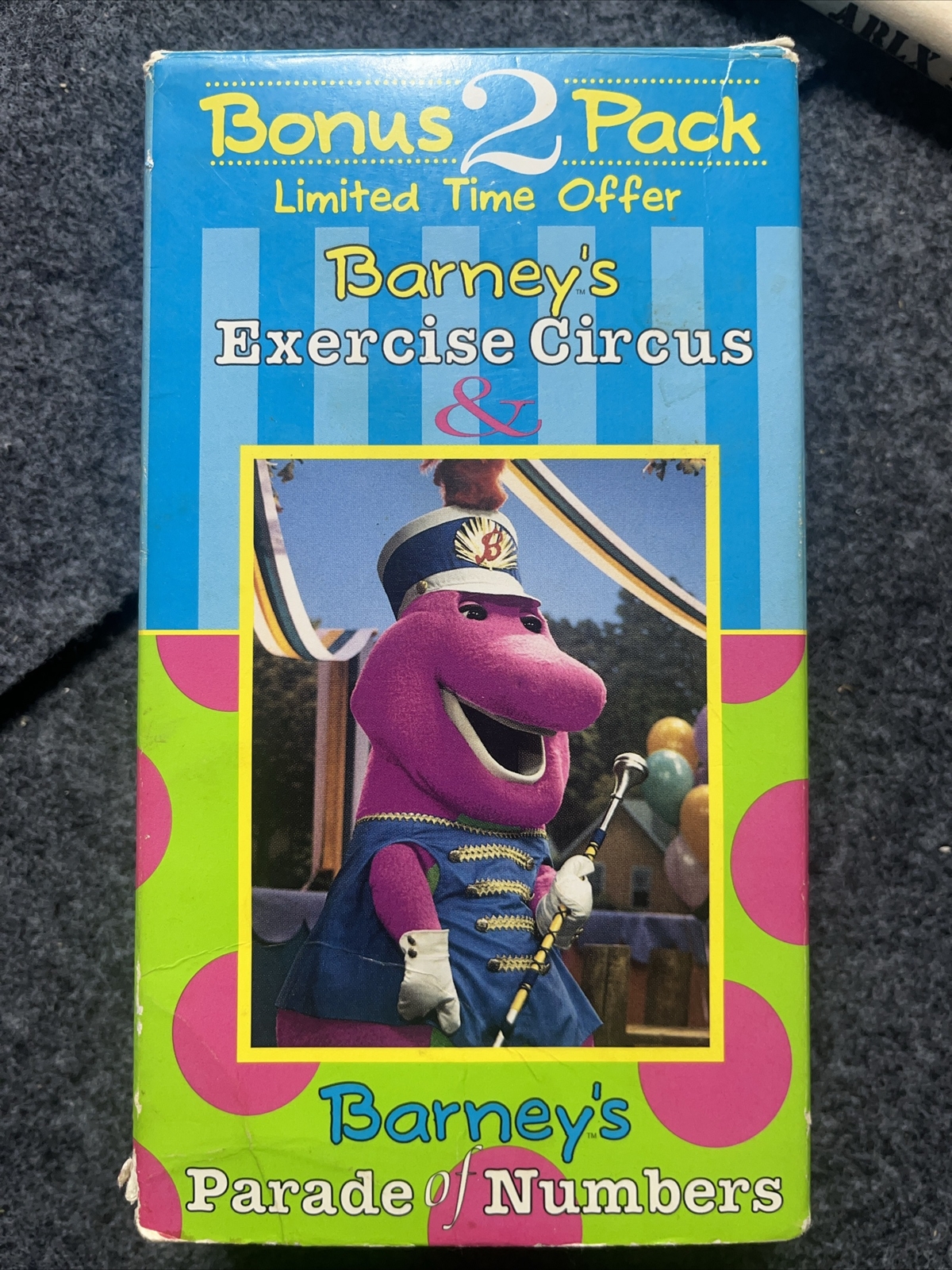 Barneys Exercise Circus/Parade of Numbers (VHS, 1996, 2-Tape Set) for ...