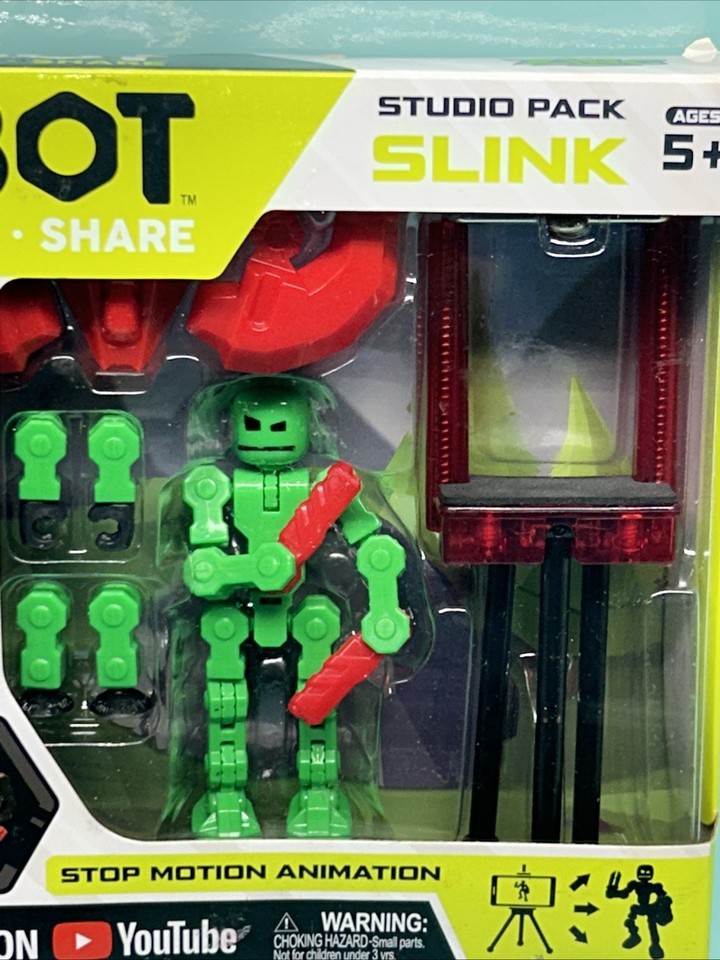 Slink Green Stikbot Studio Pack Stop Motion Animation Action Pack ...