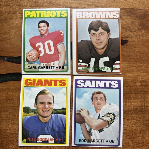 1972 topps football cards Lot Of 4 | eBay