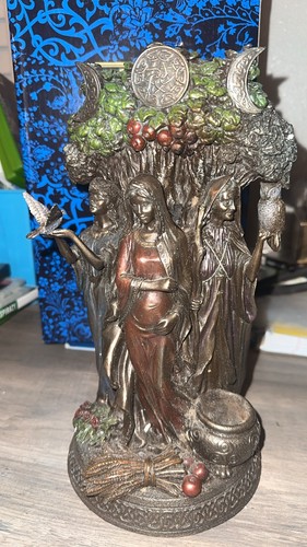 Celtic Triple Goddess Statue Bronze Color - By Veronese Design - Brand ...