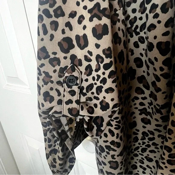 Catherines Animal Print Button Down Tunic Size 22 24 | eBay