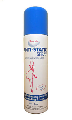NEW Anti Static Clothes Spray AEROSOL Instantly Eliminates Electricity ...
