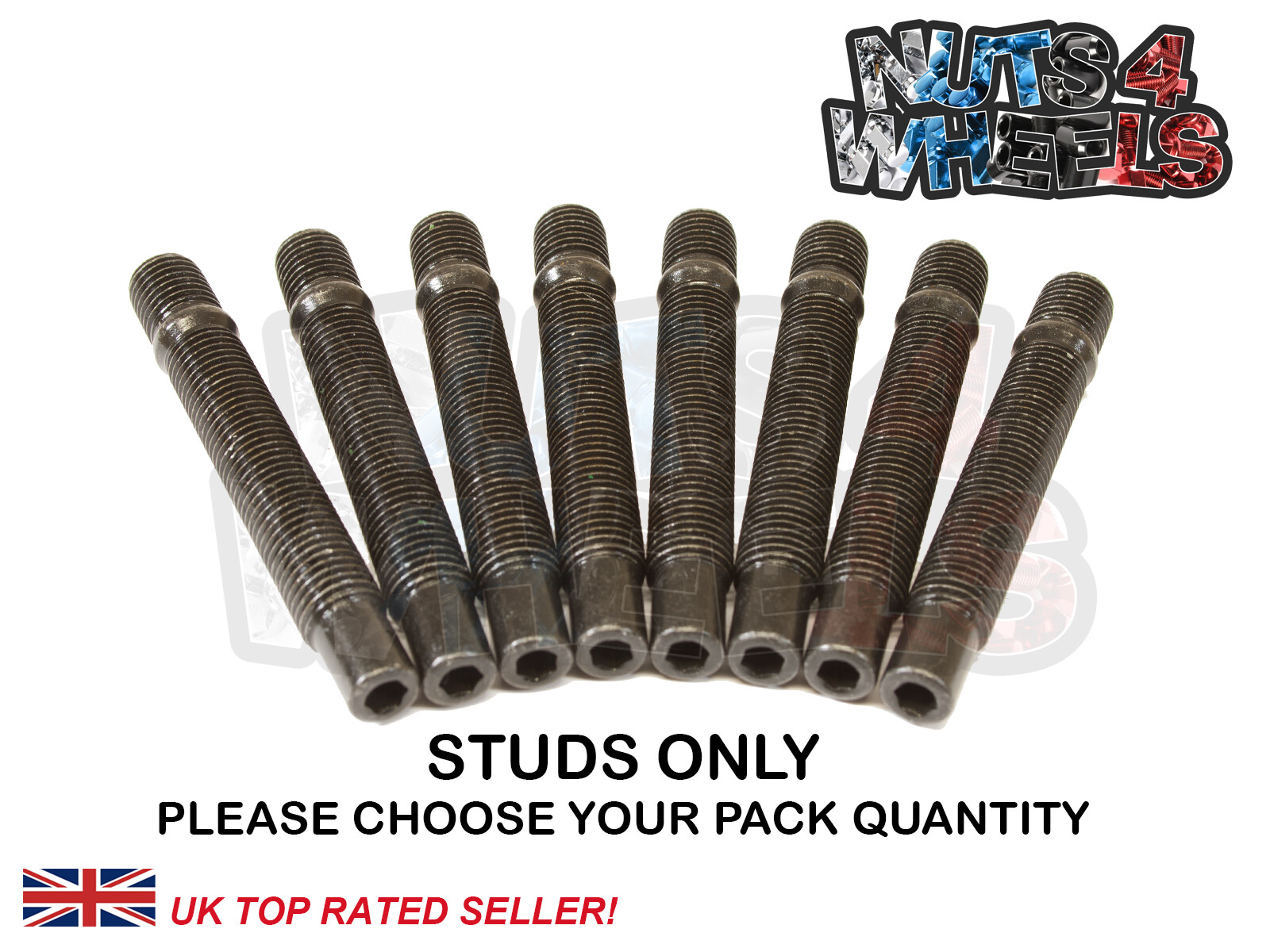 Stud Conversion Kits Various Lengths GT50 Open Ended Nuts Convert Bolts ...