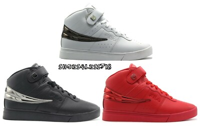 2020 MEN'S FILA VULC 13 CF MID PLUS WHITE RED BLACK CLASSIC HIGH TOP ...