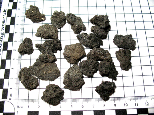Mount Etna volcano Volcanic lava rock fragment from eruption one per ...