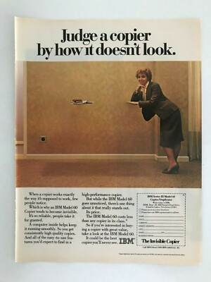 IBM Model 60 Copier Vintage 1984 Print Ad | eBay