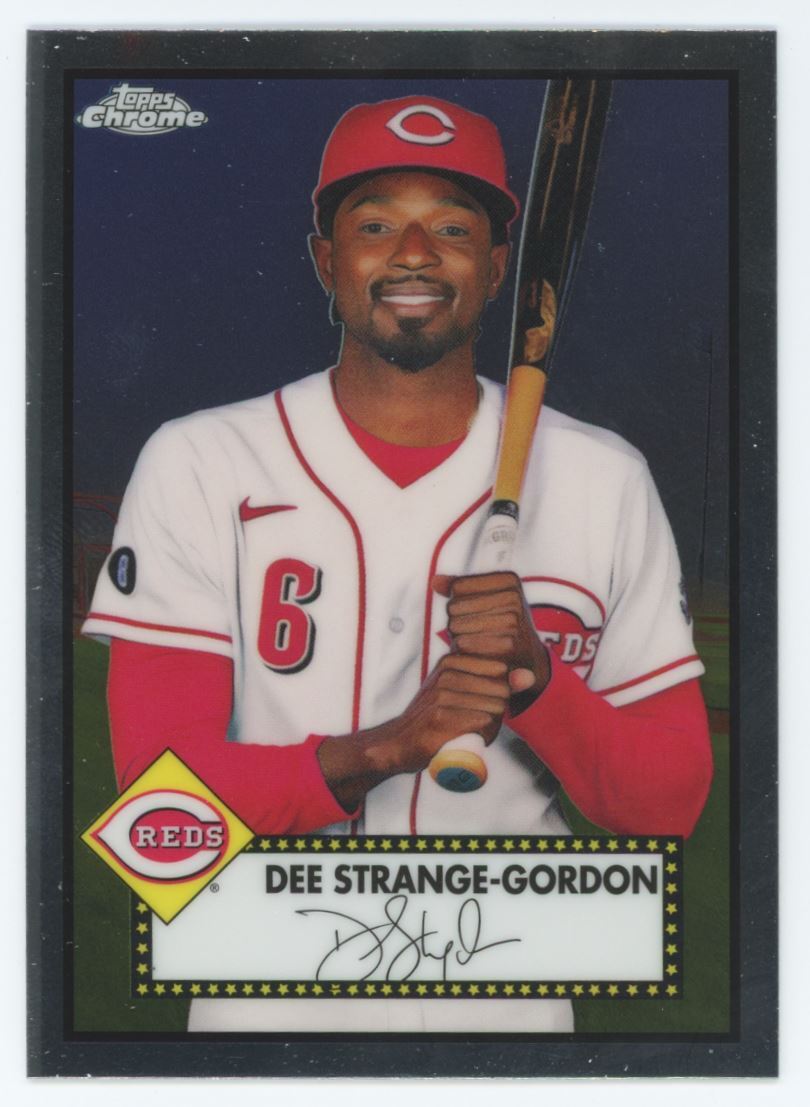 2021 TOPPS CHROME PLATINUM ANNIVERSARY DEE STRANGE-GORDON CINCINNATI ...