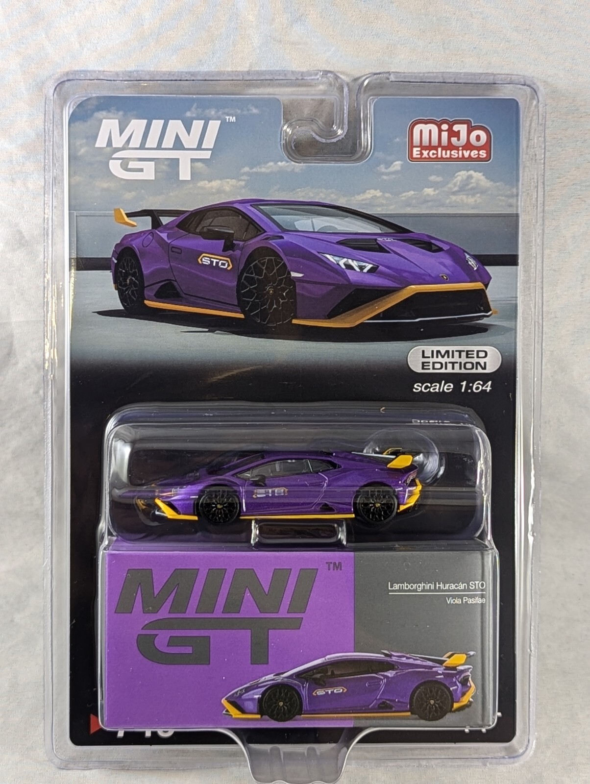 Mini GT Lamborghini Huracan STO Viola Pasifae Mijo Exclusives | eBay