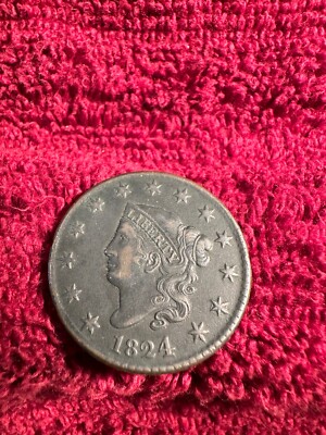 1824 Large Cent . Nice VF-XF Coin. | eBay