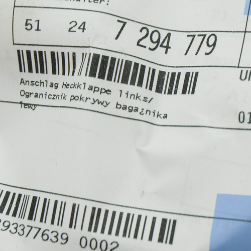 NEW BMW X5 F15 LEFT TRUNK LID STOP 51247294779 7294779 ORIGINAL 51-24-7 ...