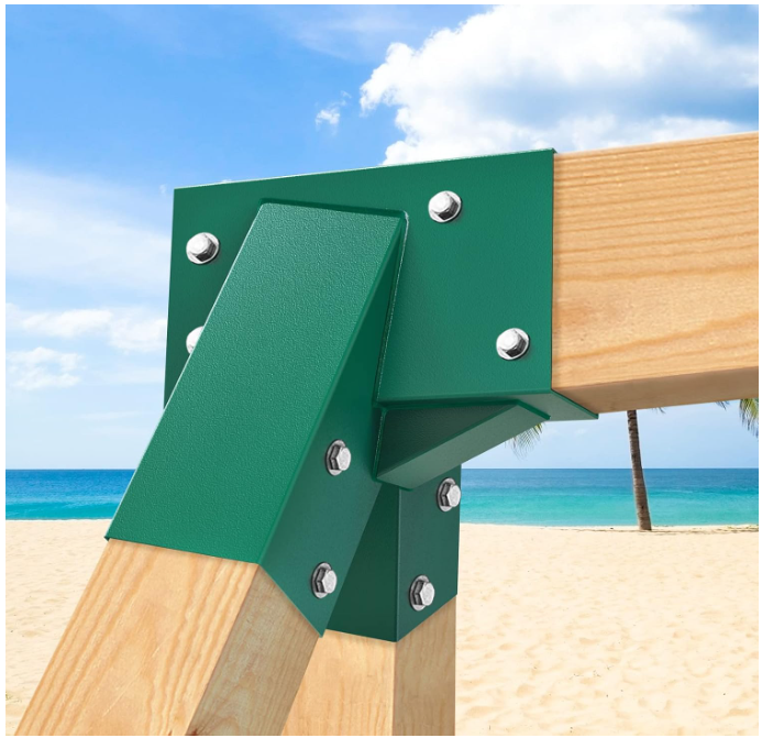 A-Frame 2 Swing Set Brackets Heavy Duty Steel 4x4 Legs 4x6 Beam DIY Kit ...
