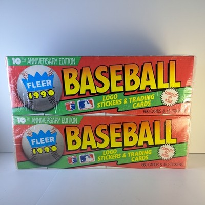 1990 FLEER Baseball (2) Complete Sealed Factory Sets 660 Card Set & 45 ...