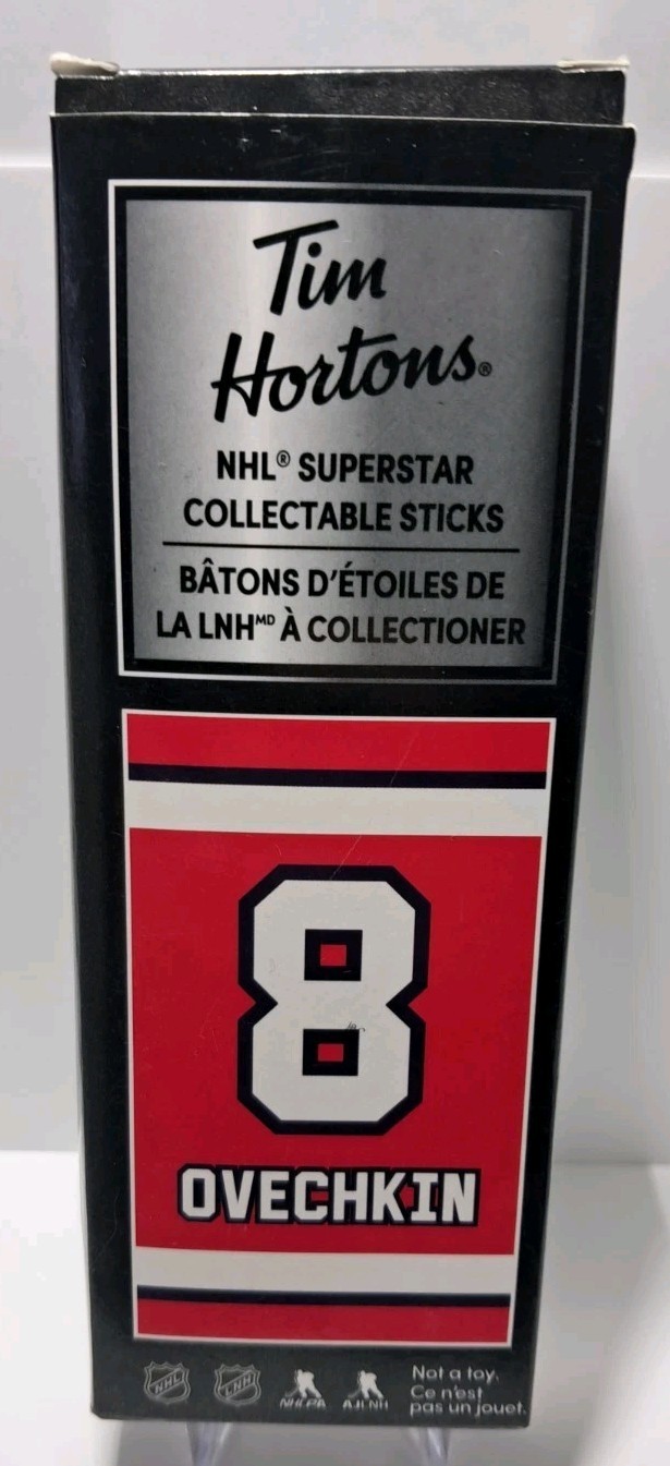 Tim Hortons NHL Collectable Stick – Alexander Ovechkin #8 – New Sealed ...