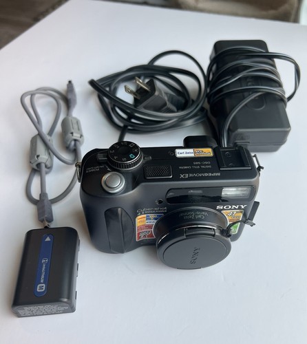 Sony Cyber-shot DSC-S85 4.1MP Digital Camera Black Power Cord Battery 128mb MS | eBay
