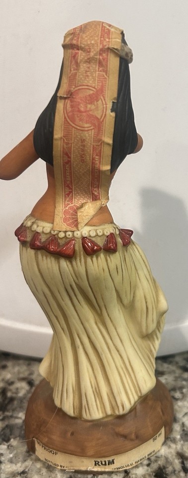 Vintage Hawaiian Distilleries Ceramic Hula Girl Dancer Decanter RUM ...