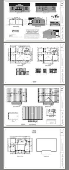46x30 House -- 3 Bedroom 2 Bath -- PDF Floor Plan -- 1,380 sq ft ...