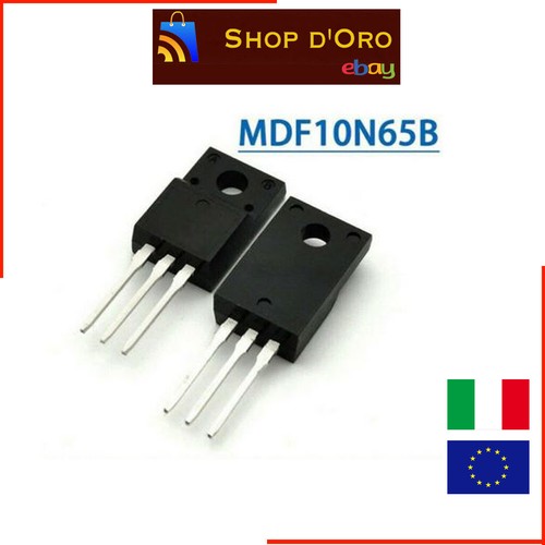 3 Pezzi MDF10N65B - MD F10N65B TRANSISTOR MOSFET 650V 10A 48W TO-220F TO-220 | eBay