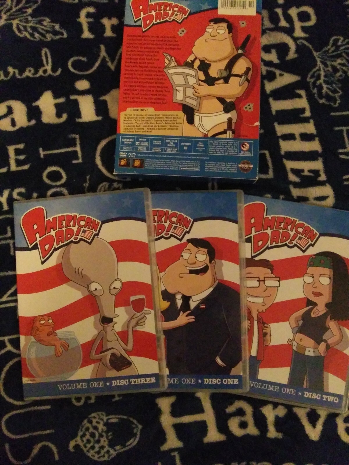 American Dad - Volume 1 (DVD, 2009, 3-Disc Set, Full Frame) 24543585794 ...