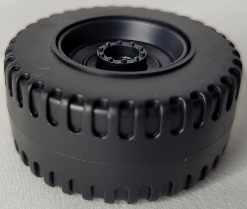 1986 Hasbro GI Joe Thunder Machine Replacement Part-Rear Big Wheel with ...