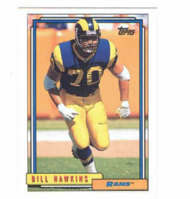 Bill Hawkins LA Rams DE #496 Topps 1992 Football Card | eBay