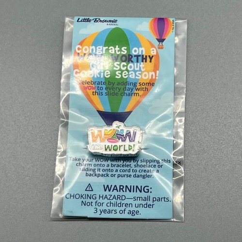 Girl Scouts Little Brownie "Wow the World" Pin | eBay