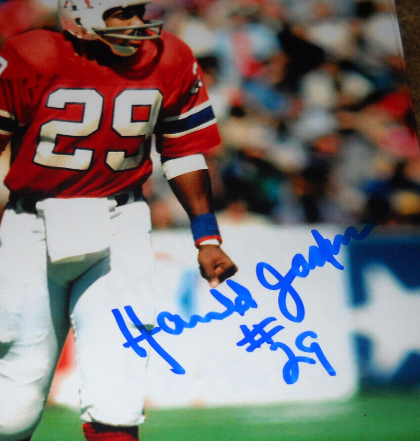 HAROLD JACKSON AUTOGRAPH SIGNED 8X10 PHOTO NEW ENGLAND PATRIOTS | eBay