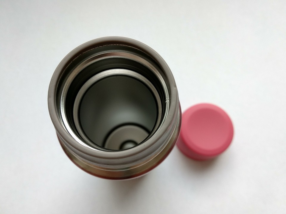 KANU EUROPEAN Stainless Tumbler PINK 300ml Thermos Cold Coffee Mug GONG ...