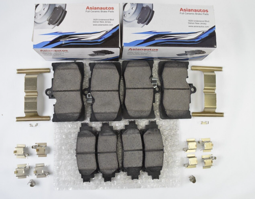 Asianautos Front and Rear Brake Pads With Hardware For Lexus IS300 2016 ...