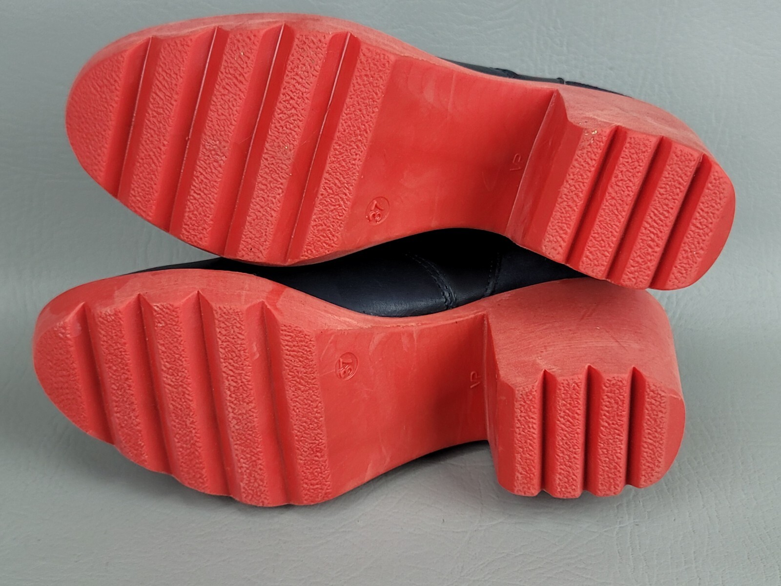 RARE Swear London Platform Shoes Heels Blue Red Leath… - Gem
